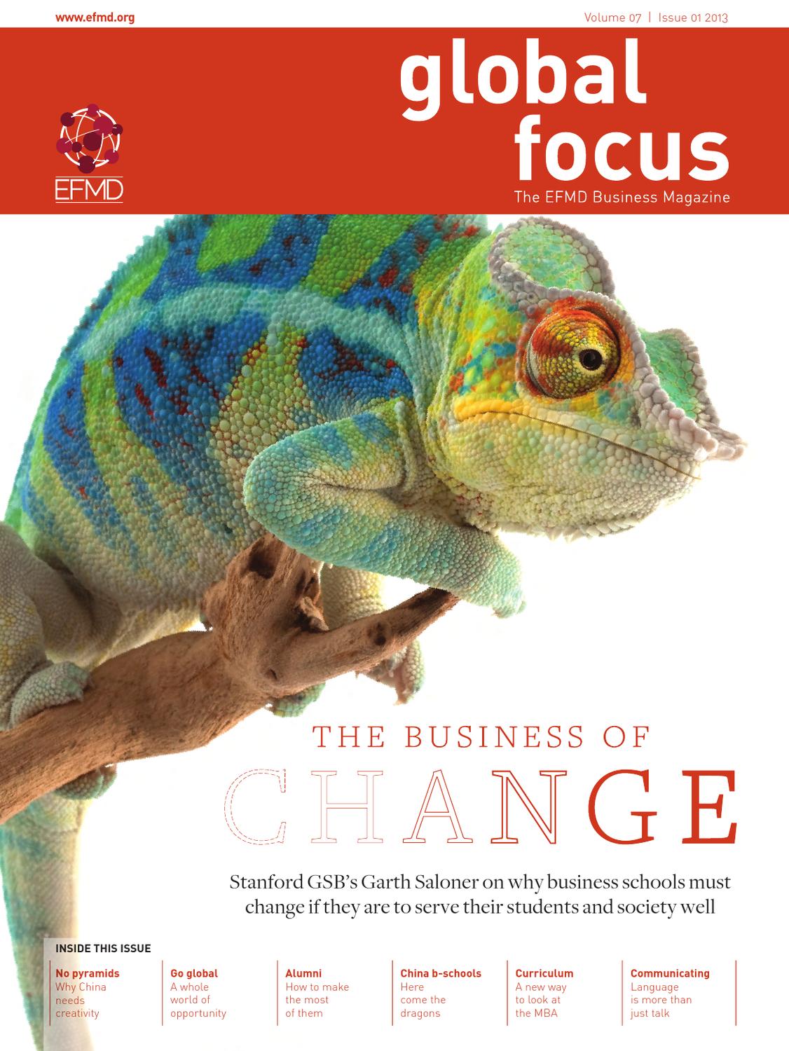 Global Focus Vol 7, issue 1 - The business of change by EFMD Global - Issuu