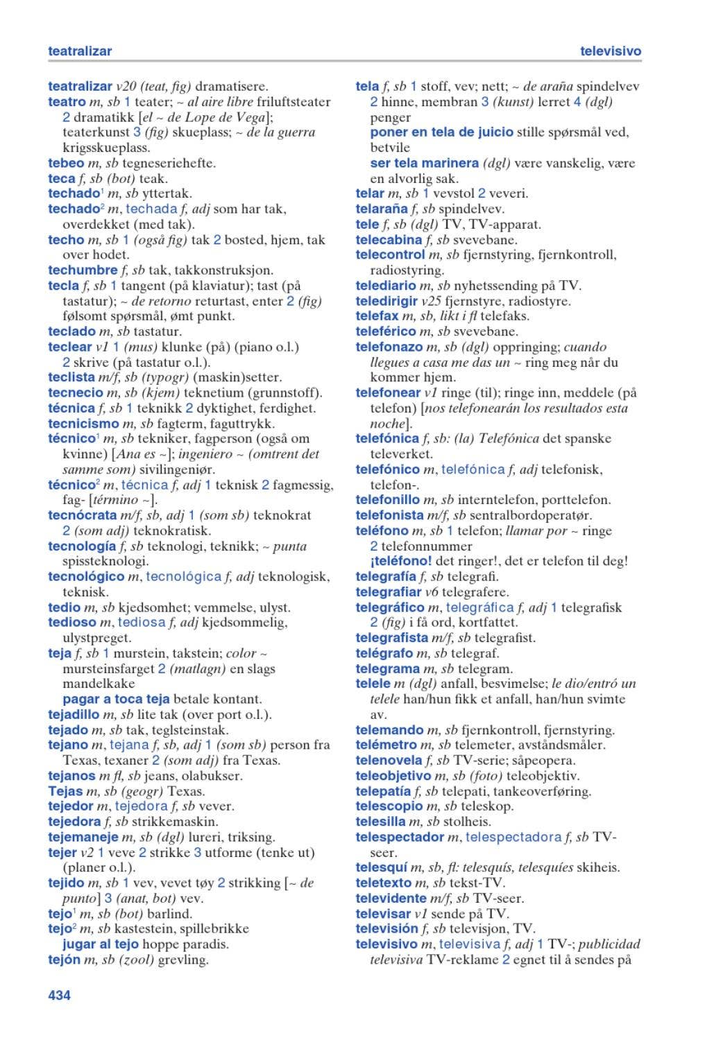 Spansk ordbok by Cappelen Damm - Issuu