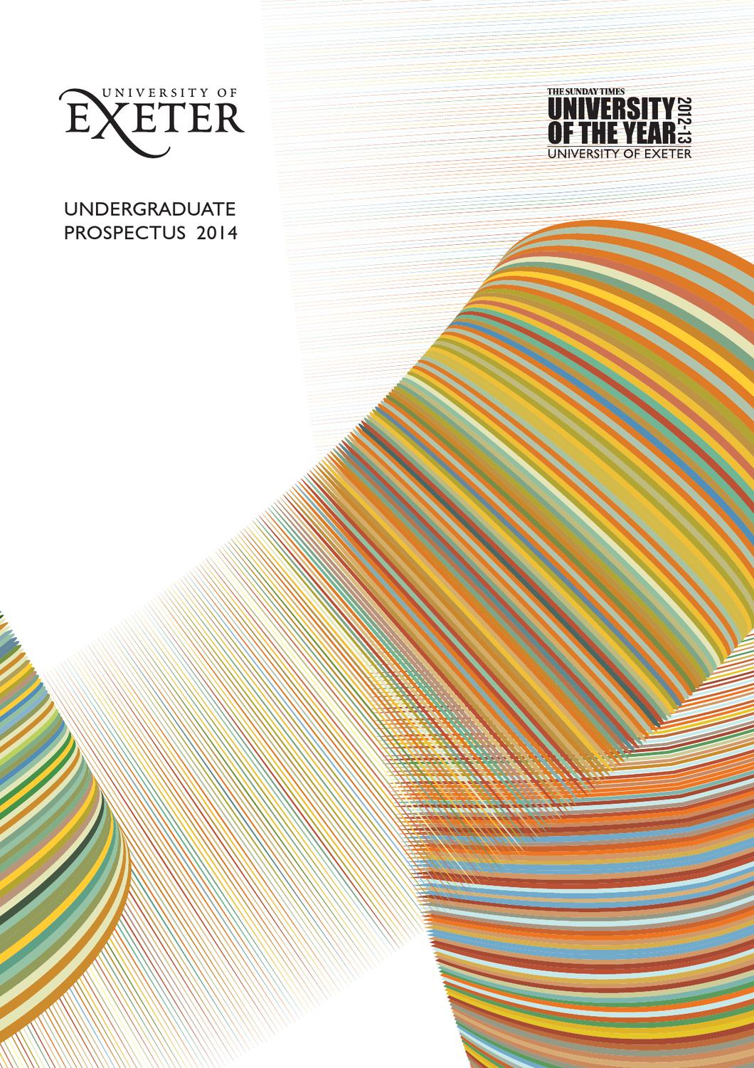Undergraduate prospectus 2014 by University of Exeter - Issuu
