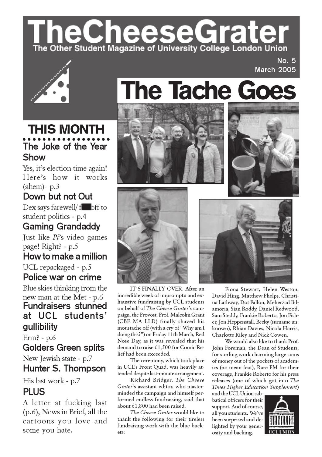 Cheese Grater Magazine - issue 5 by The Cheese Grater - Issuu