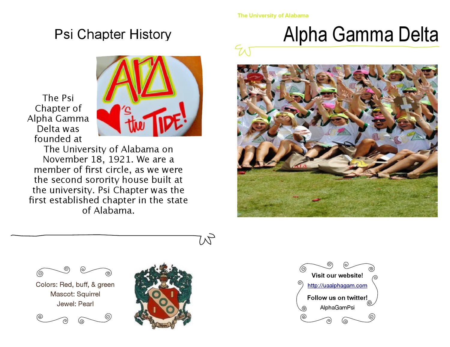 Alpha Gamma Delta by Alabama Panhellenic Association - Issuu