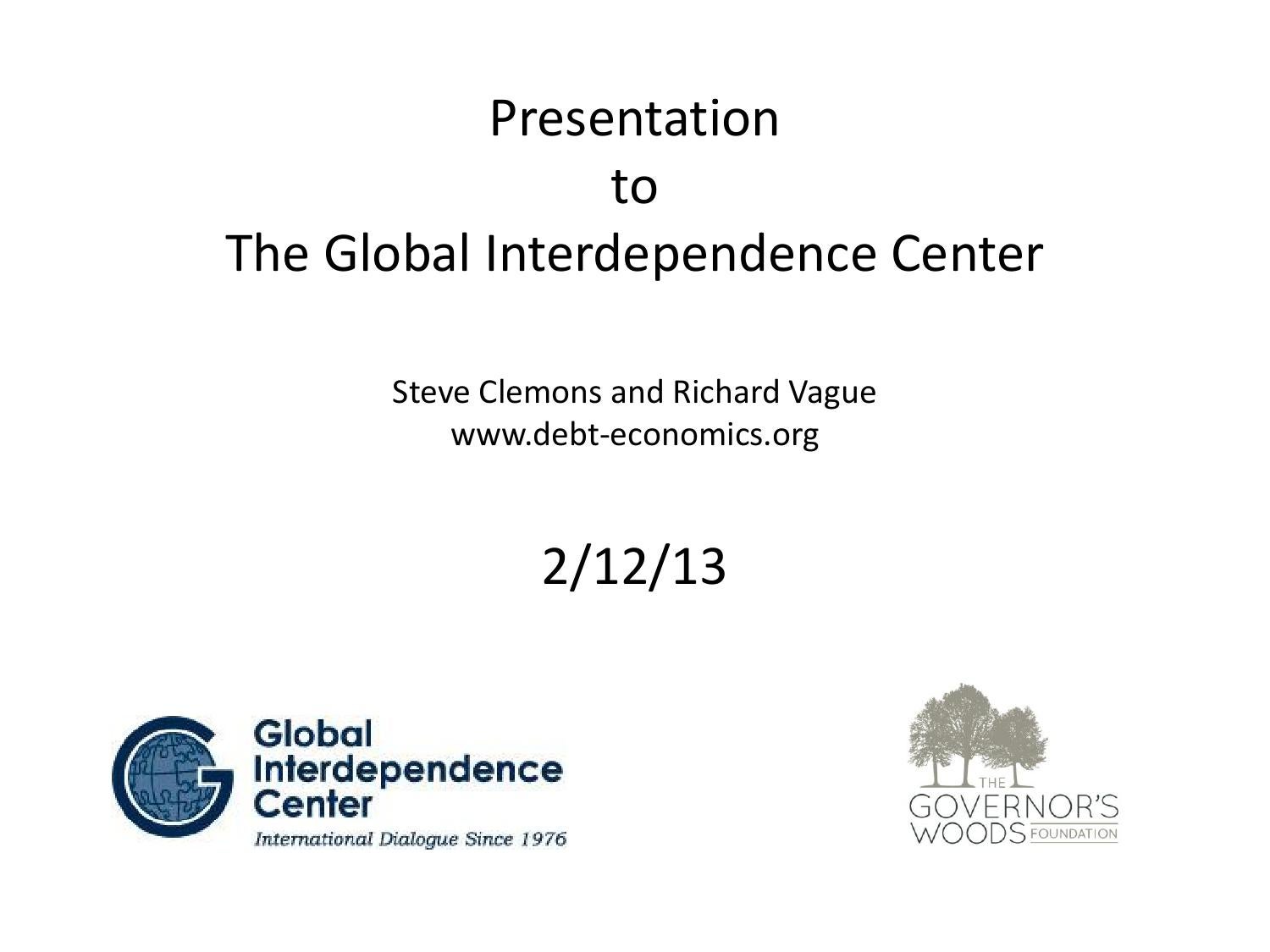 "How to Predict the Next Financial Crisis" by Global Interdependence Center - Issuu