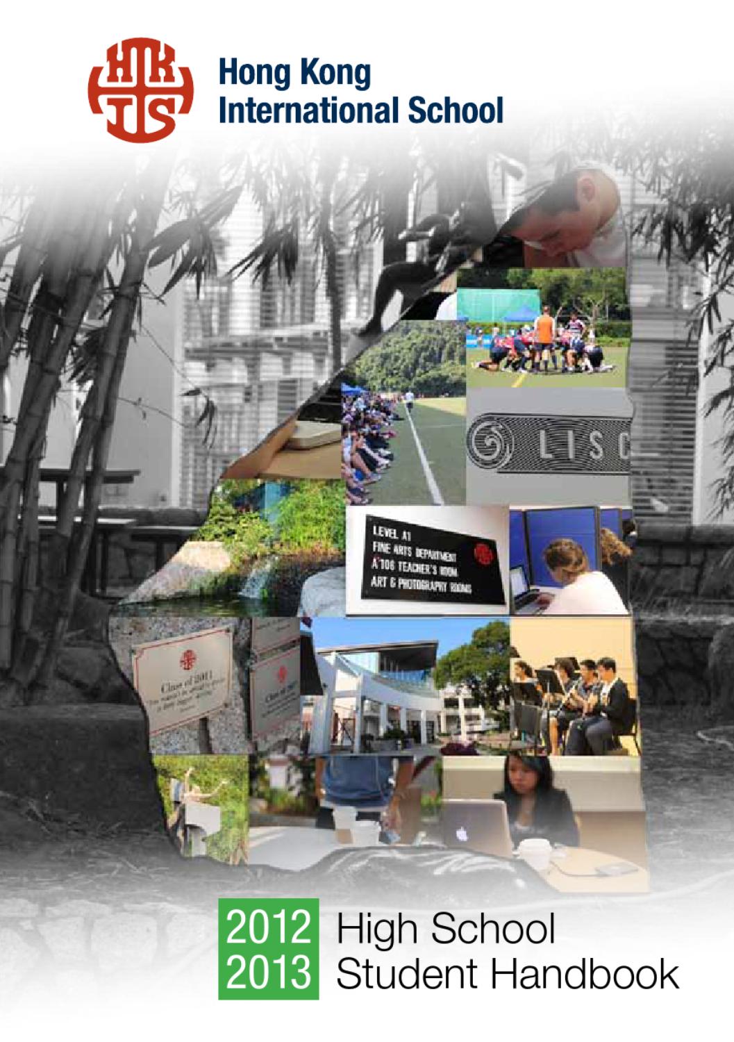 High School Student Handbook 2012-2013 by Hong Kong International ...