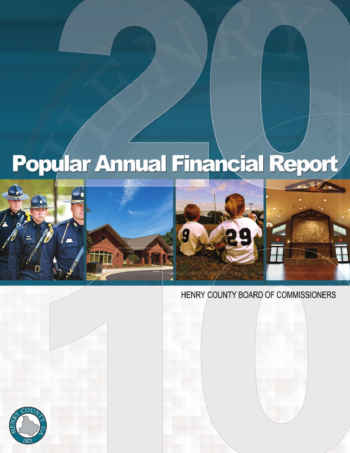 2010 Popular Annual Financial Report by Henry County Government - Issuu