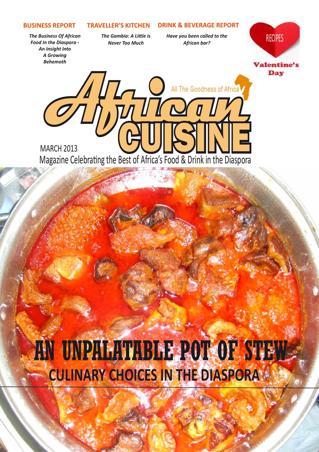 AFRICAN CUISINE MAGAZINE by African Cuisine Magazine - Issuu