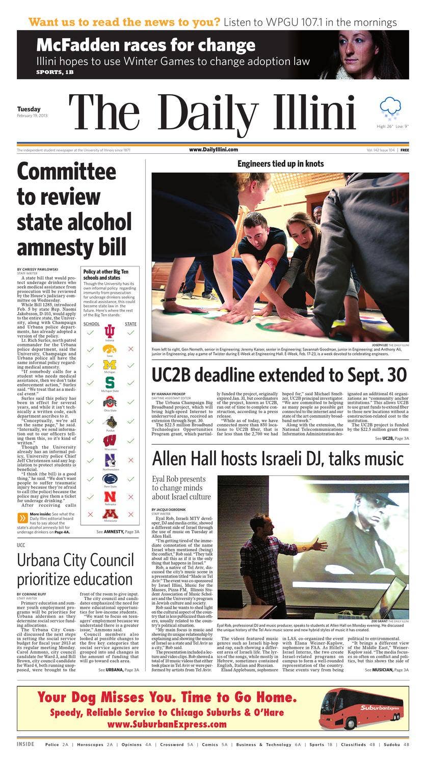 The Daily Illini: Issue 142 Volume 104 by The Daily Illini - Issuu