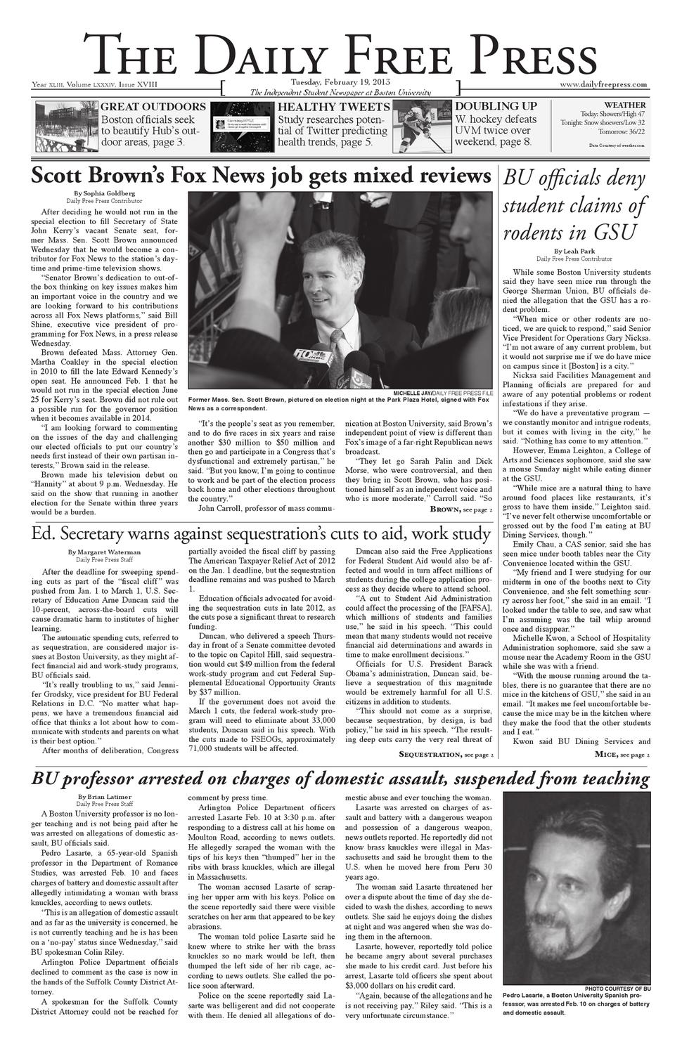 2-19-2013 by The Daily Free Press - Issuu