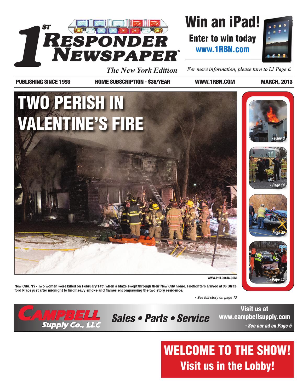 1st Responder New York March Edition by Belsito Communications Inc. - Issuu