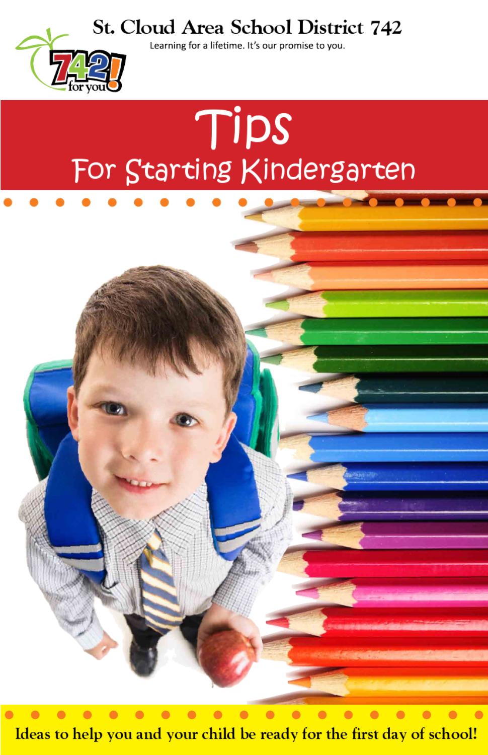 Tips for Starting Kindergarten by St. Cloud Area School District 742 ...