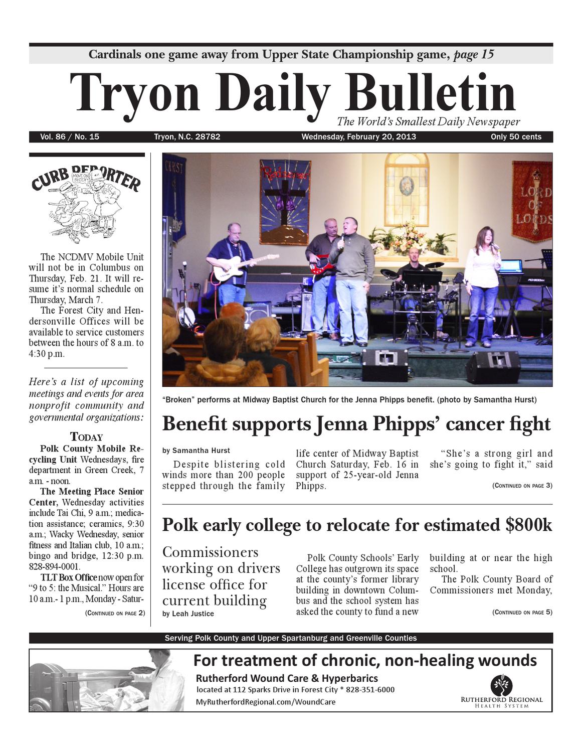 2-20-13 Bulletin by Tryon Daily Bulletin - Issuu