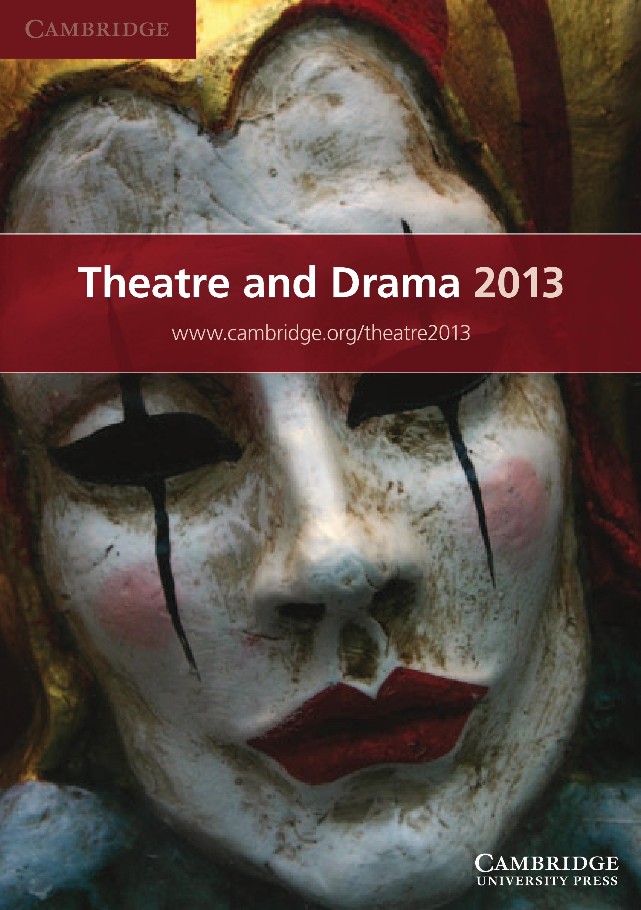 Theatre & Drama 2013 Catalogue from Cambridge University Press by ...