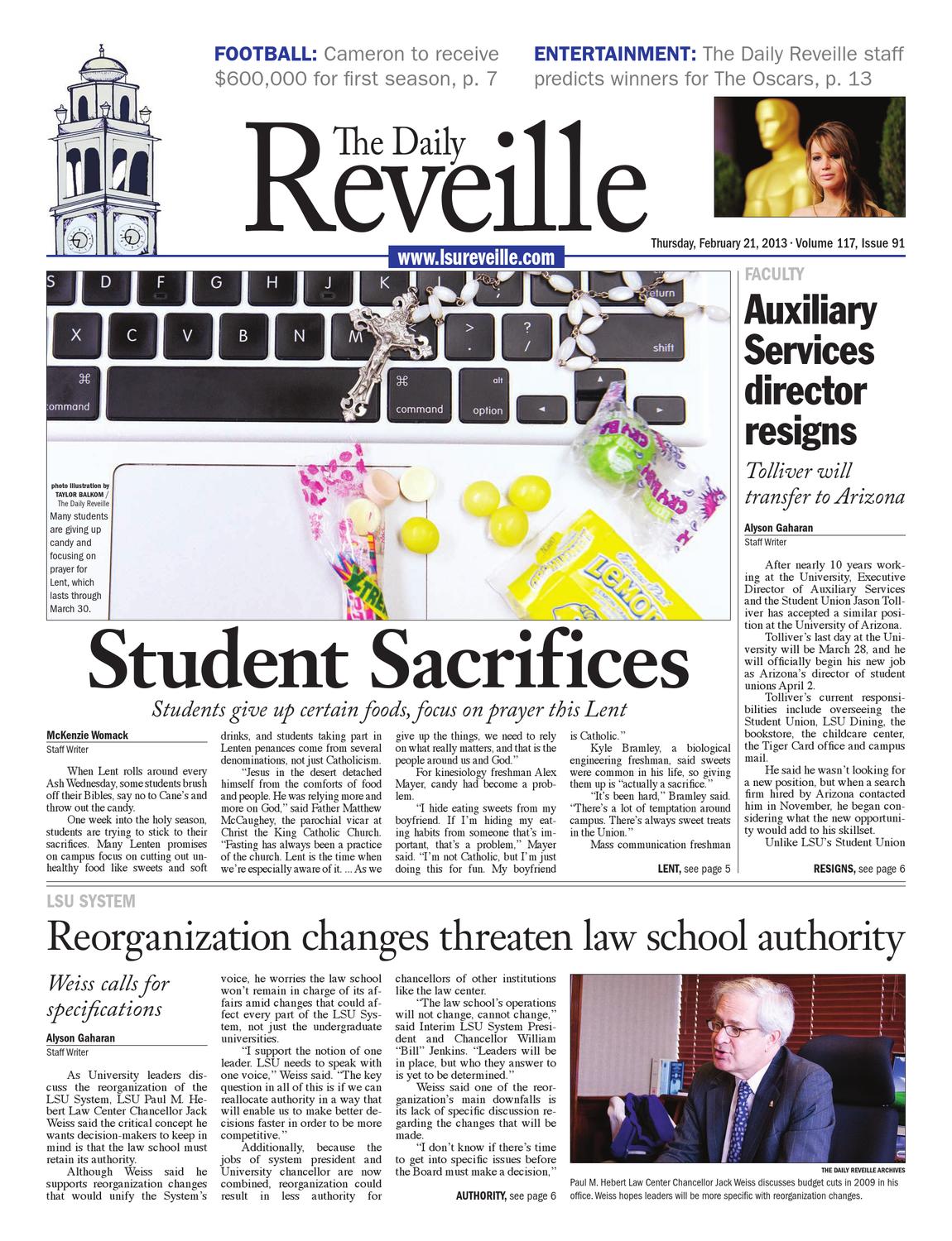The Daily Reveille - February 21, 2013 by Reveille - Issuu