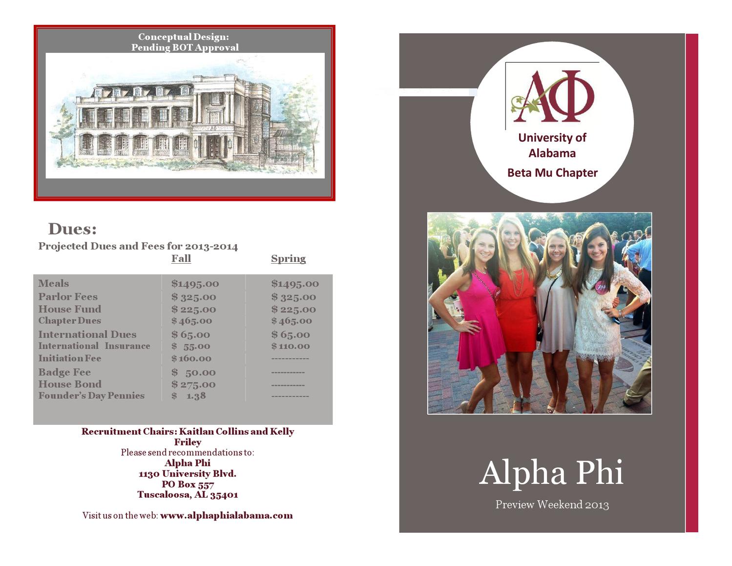Alpha Phi by Alabama Panhellenic Association - Issuu