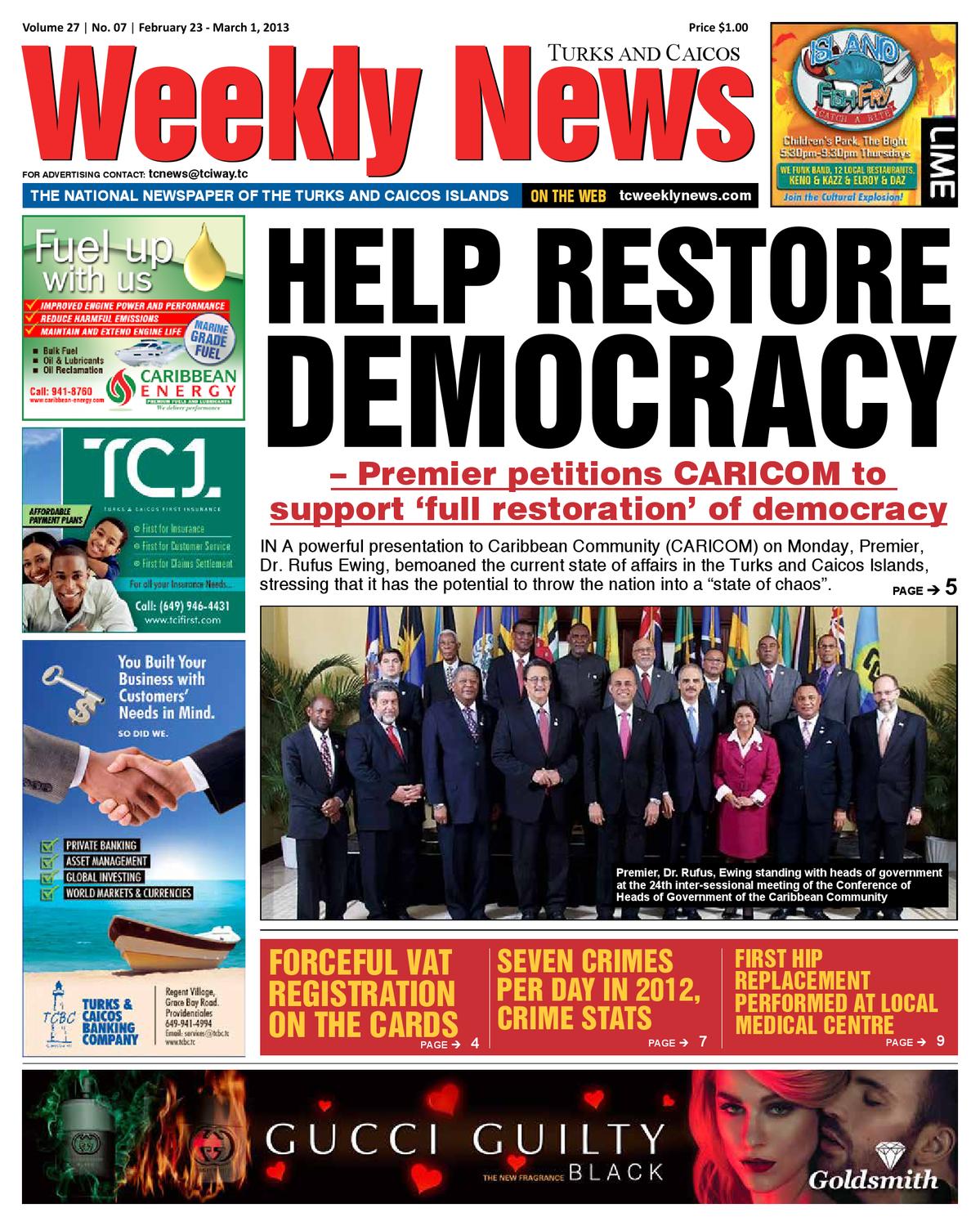 Turks and Caicos Weekly News by TC Weekly News - Issuu