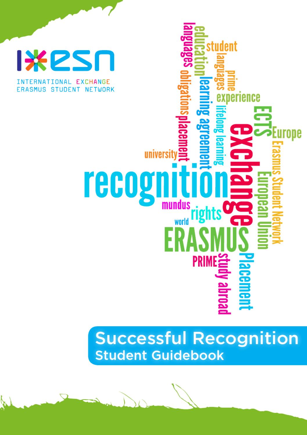 Erasmus - Successful Recognition - Student Guidebook by Erasmus Student ...