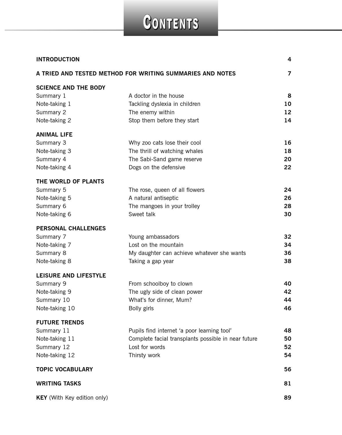 Summary and Note-Taking with Key (revised edition) by Cambridge ...