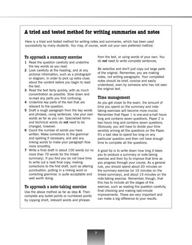 Summary and Note-Taking with Key (revised edition) by Cambridge ...