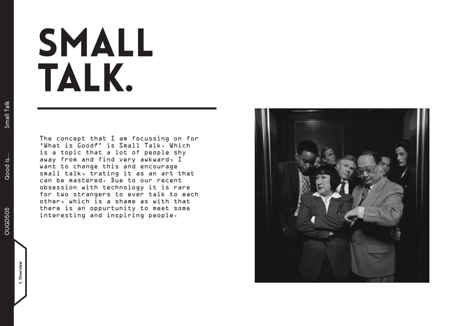 Concept Boards for small talk by Chris Shuttleworth - Issuu