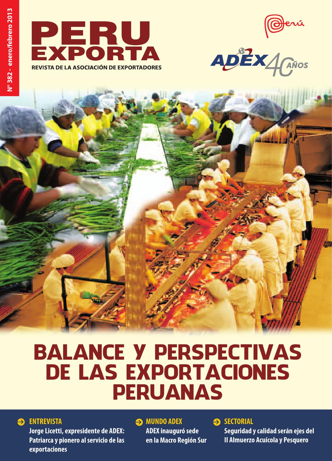 Perú Exporta 382 by Asociación de Exportadores (ADEX) - Issuu