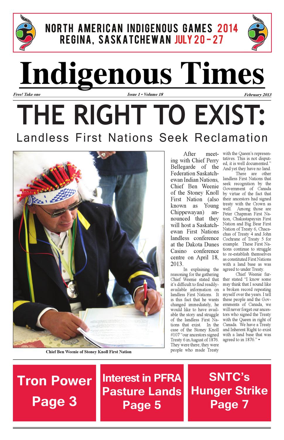 FEB 2013 EDITION Indigenous Times News by Indigenous Times - Issuu