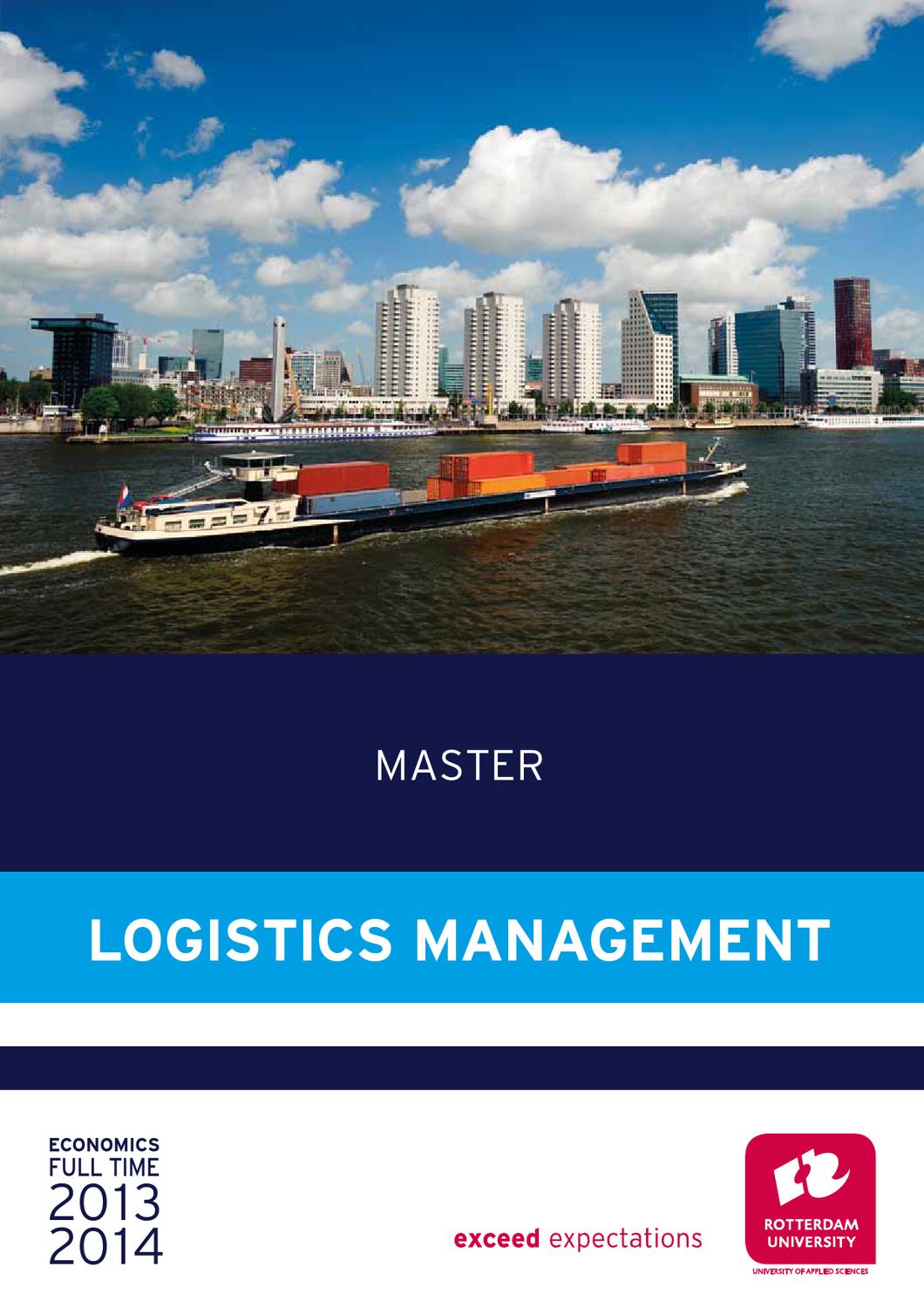 Master in Logistics Management by Hogeschool Rotterdam - Issuu