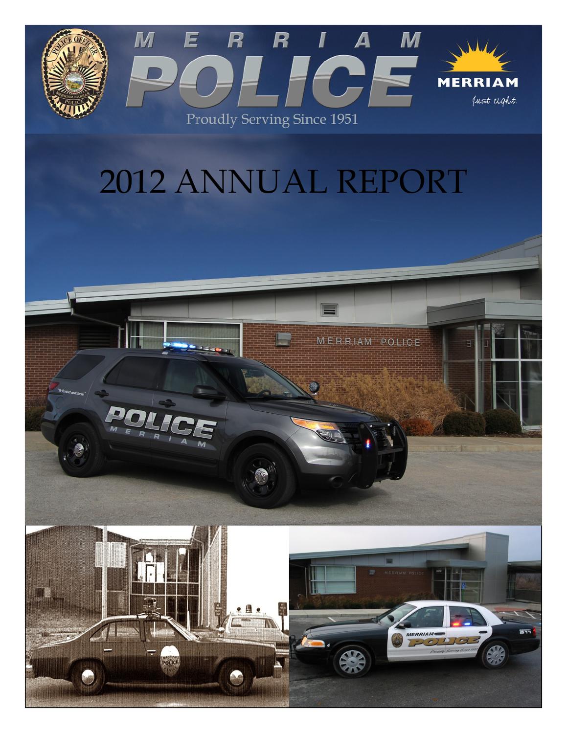 Merriam Police Department 2012 Annual Report by City of Merriam, Kansas ...