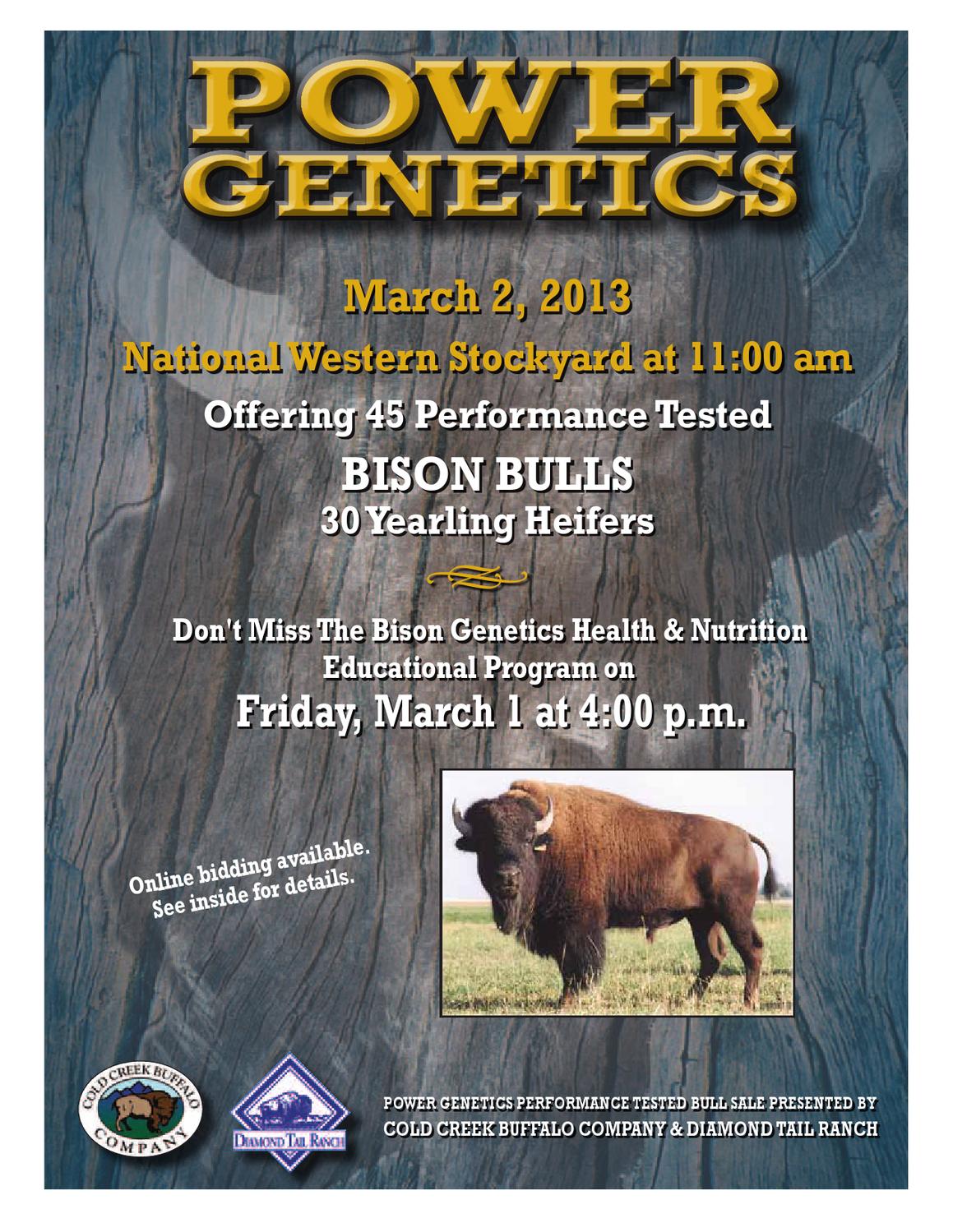 Power Genetics Buffalo Sale by Cattle In Motion, LLC - Issuu