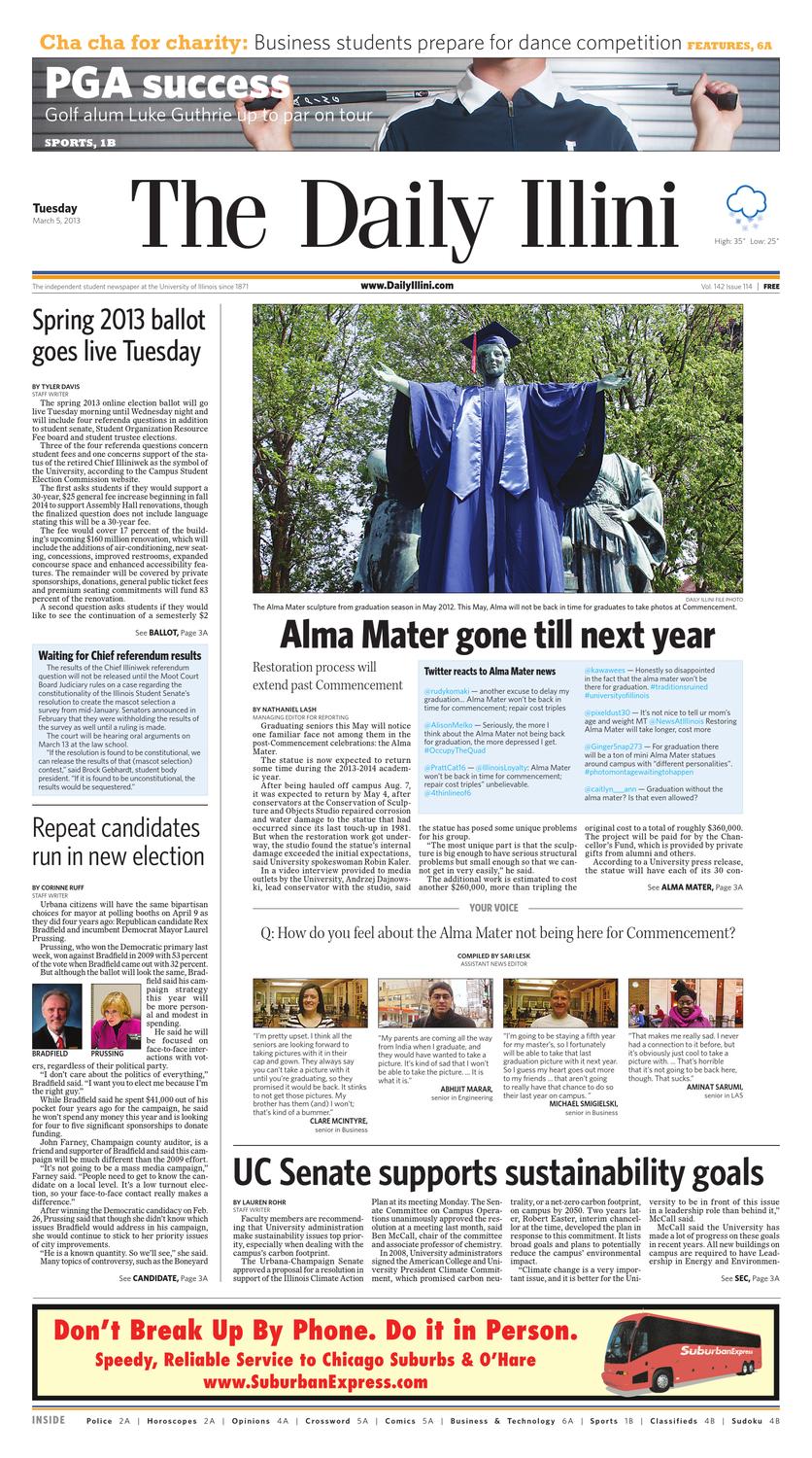 The Daily Illini: Volume 142 Issue 114 by The Daily Illini - Issuu