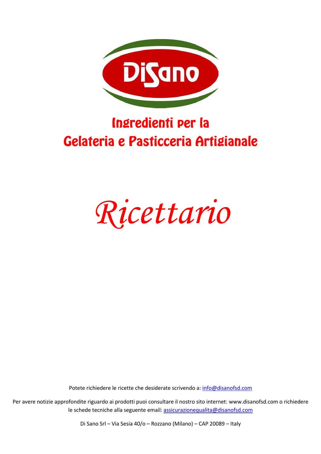 Di Sano Srl - Ricettario 2013 by Gruppo Disano | The Pistachio Company ...