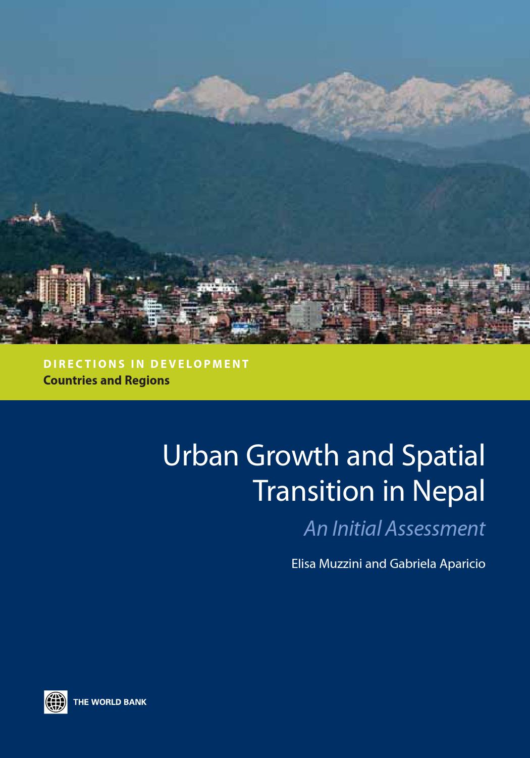 Urban Growth and Spatial Transition in Nepal by World Bank Publications ...