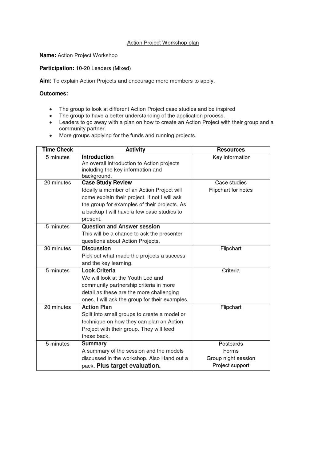Action Project Workshop plan by Woodcraft Folk - Issuu