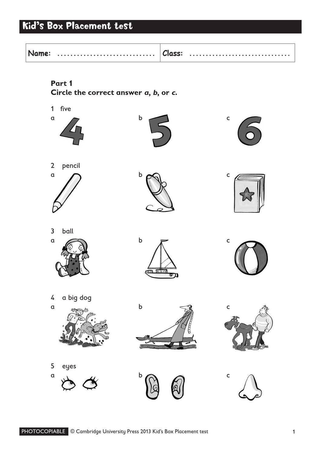 Kid s Box Placement Test By Cambridge English Issuu Kid s Box Placement Test By Cambridge English Issuu