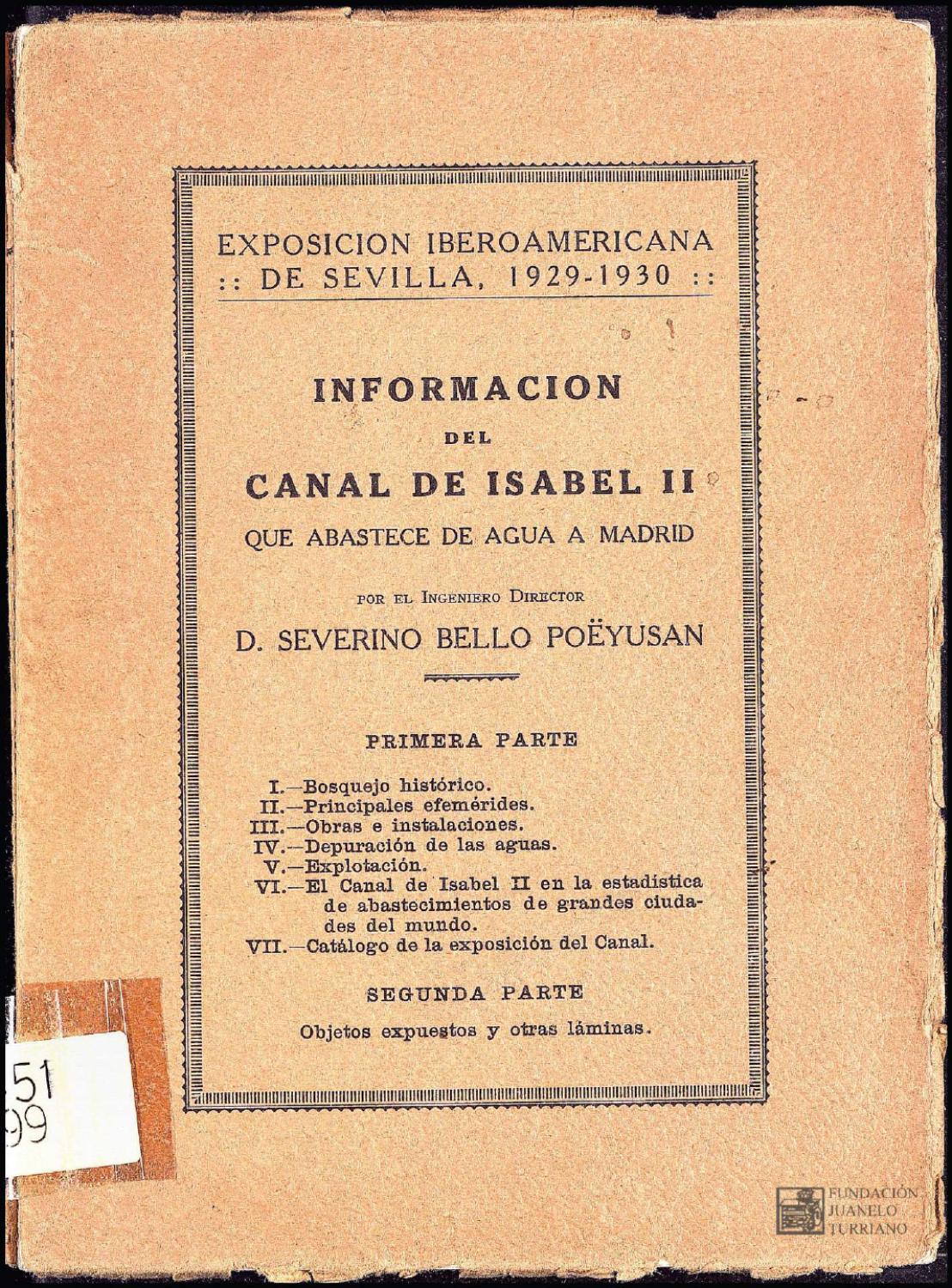 Información del Canal de Isabel II que abastece de agua a Madrid ...