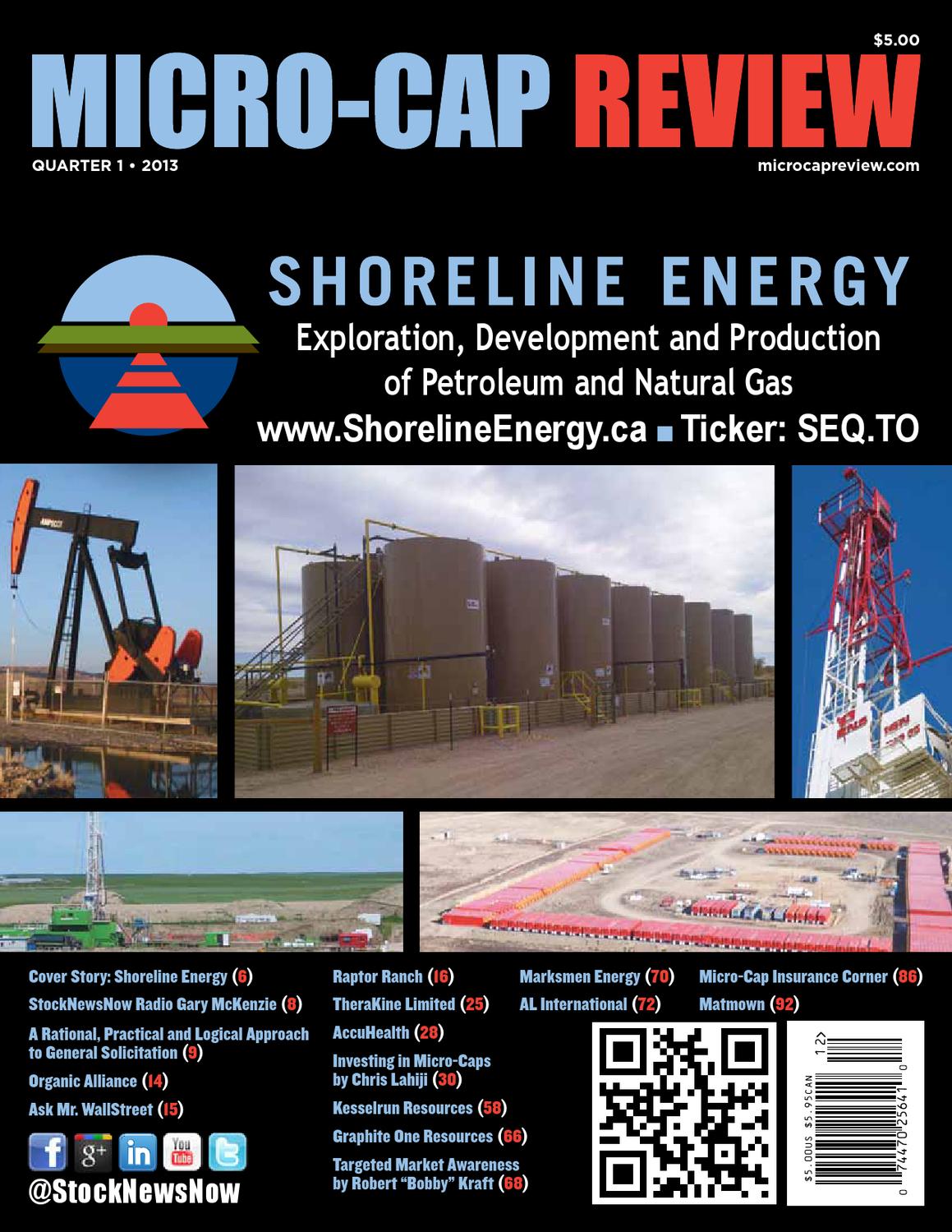 Micro-Cap Review Magazine Quarter 1 – 2013 by MicroCap Review Magazine ...