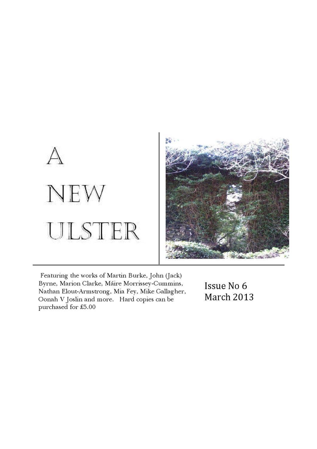 A New Ulster issue 6 by Amos Greig - Issuu