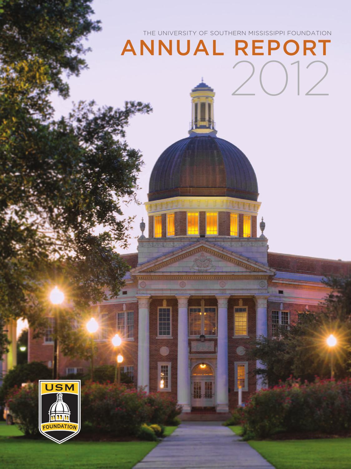 USM Foundation 2012 Annual Report by The University of Southern ...