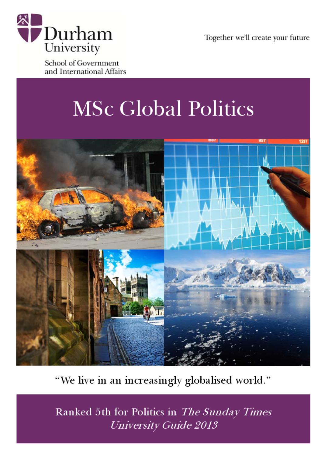 MSc Global Politics by Durham University - Issuu