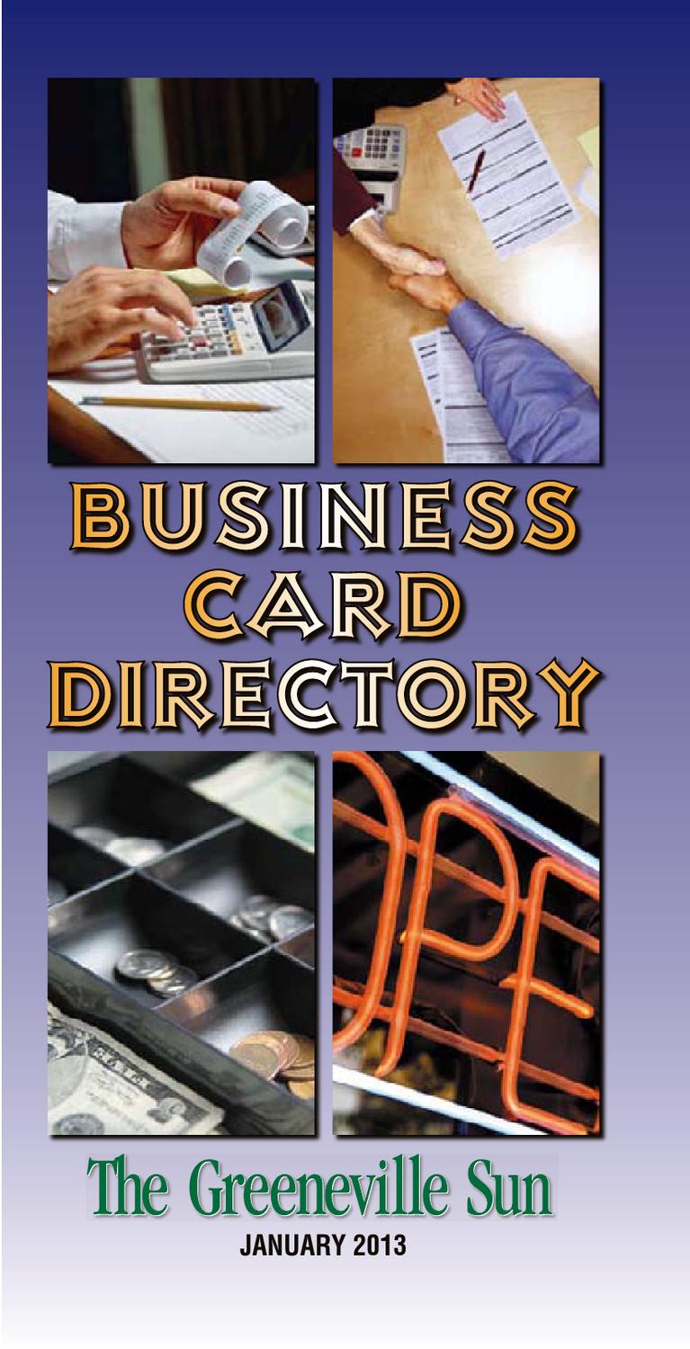 Business Card Directory by The Greeneville Sun - Issuu