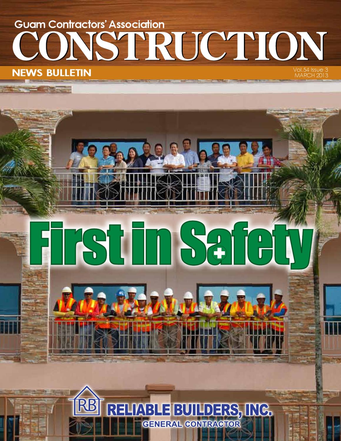 GCA Construction News Bulletin March 2013 by Guam Contrators ...