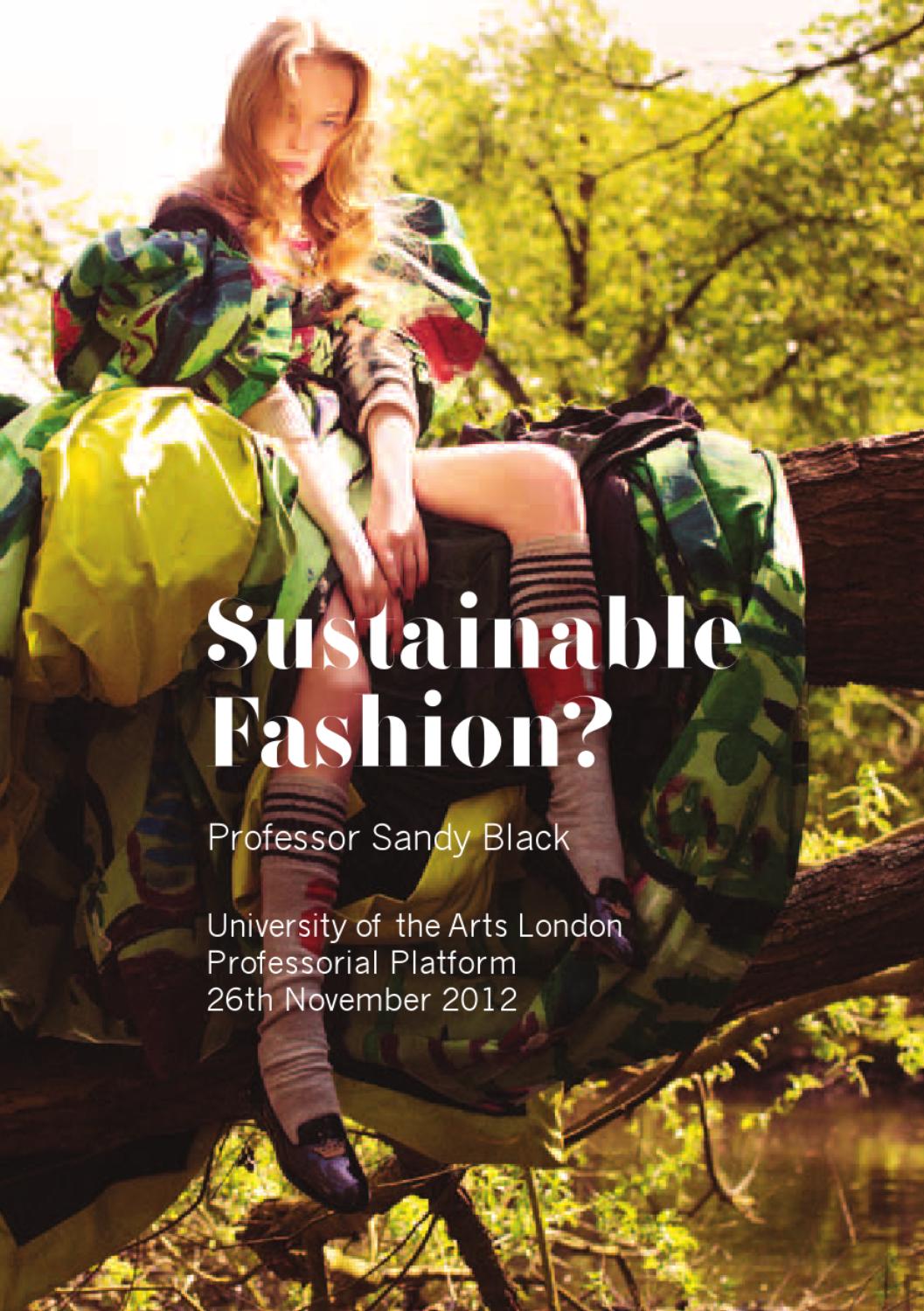 Professorial Platform: Sandy Black - Sustainable Fashion? developing ...