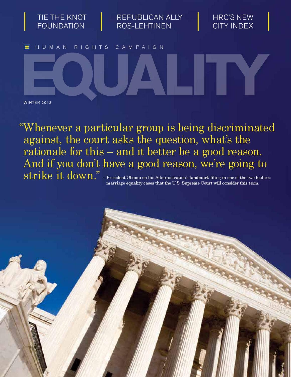 Equality Magazine Winter 2013 by Human Rights Campaign - Issuu