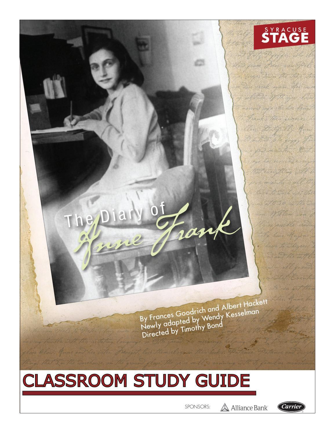 Anne Frank-The Classroom Study Guide by Syracuse Stage - Issuu