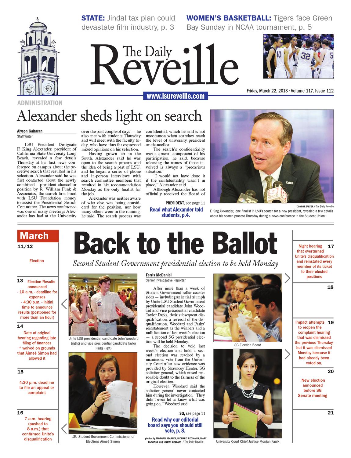 The Daily Reveille - March 22, 2013 by Reveille - Issuu