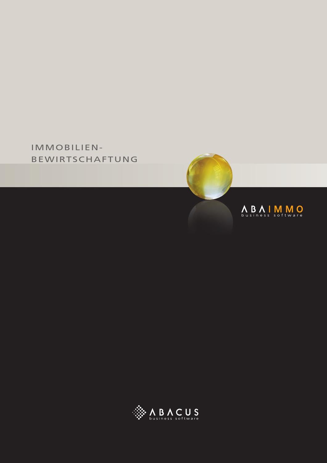 AbaImmo - Immobilienbewirtschaftung by ABACUS Research AG - Issuu