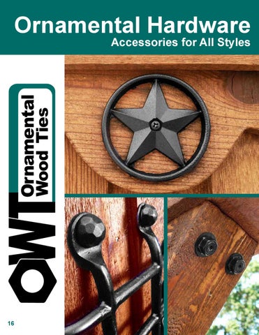 Ornamental wood ties store