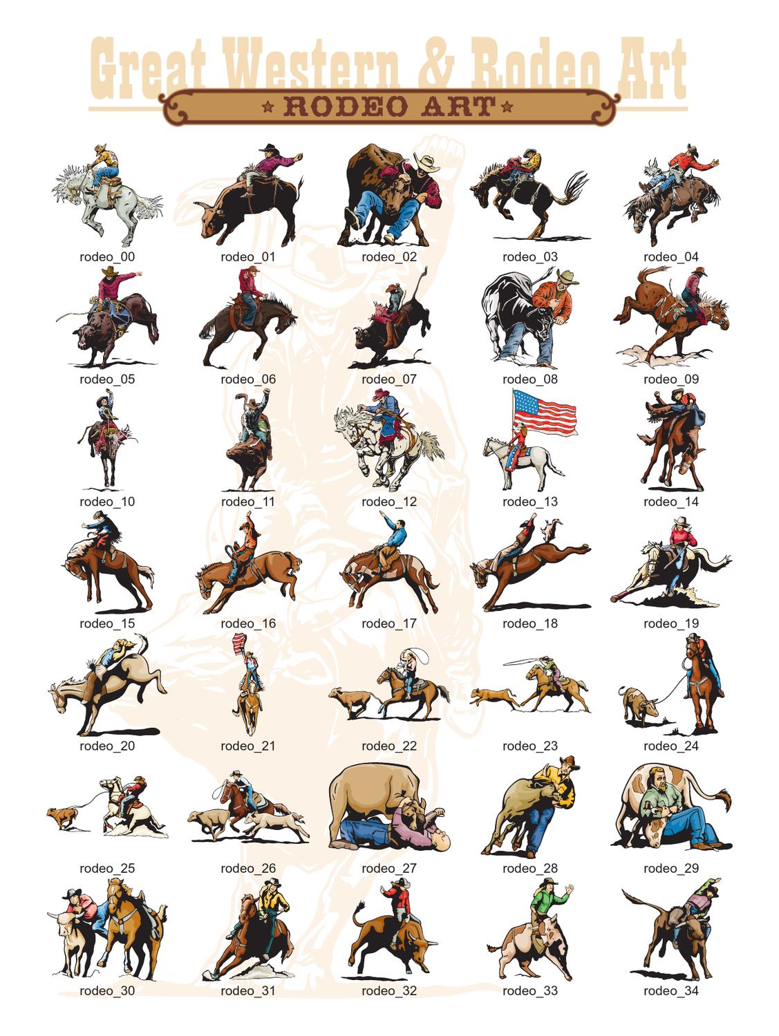 Western & Rodeo Art Catalog by Clipart deSIGN - Issuu