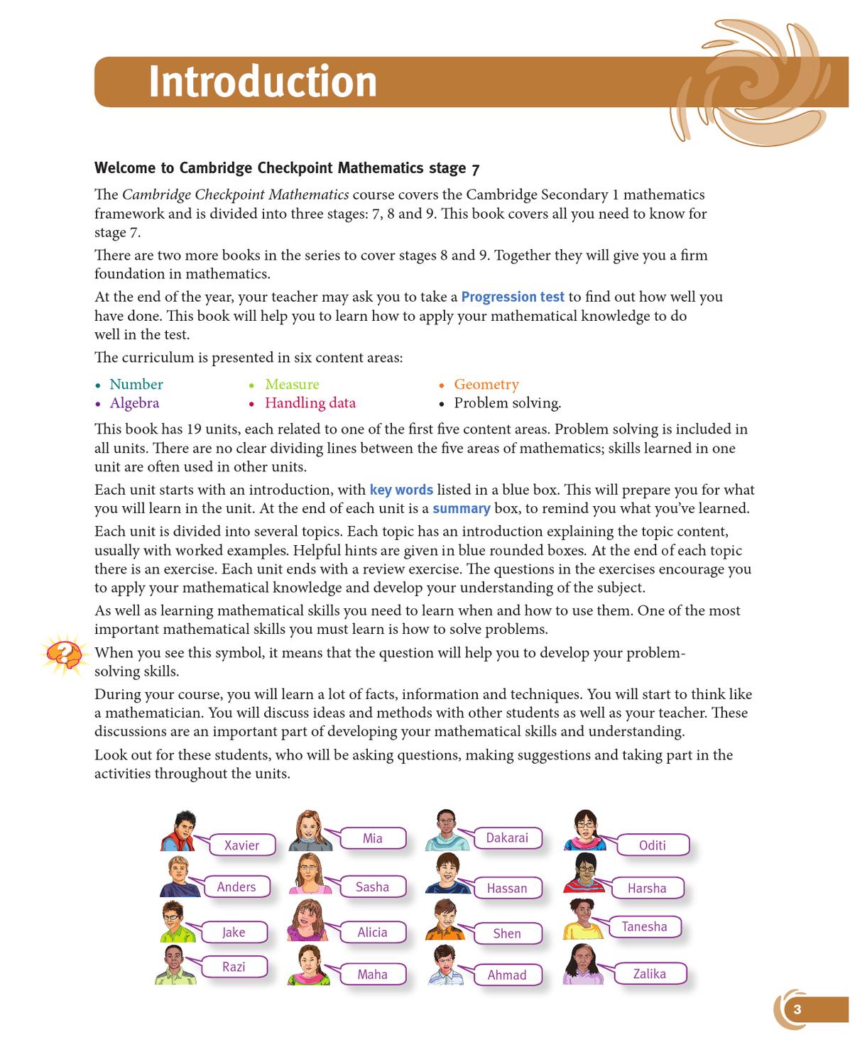 Cambridge Checkpoint Mathematics Coursebook 7 by Cambridge ...