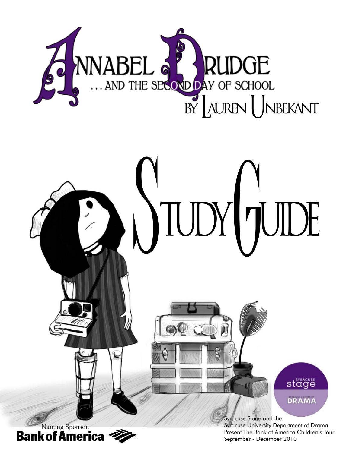 Annabel Drudge... and the Second day of School by Syracuse Stage - Issuu