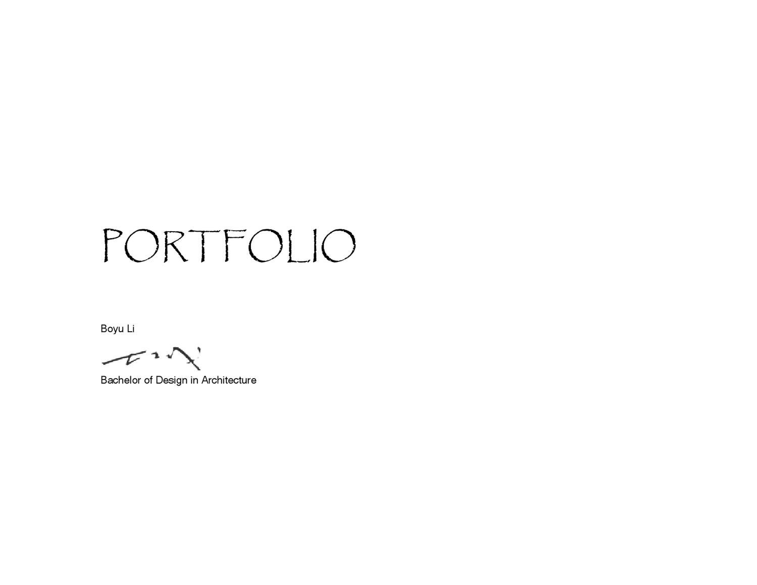 Drawing Portfolio by Boyu Li - Issuu
