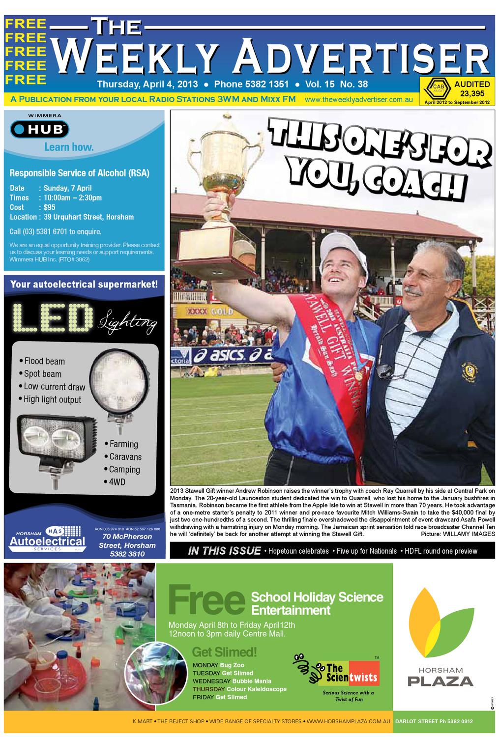 The Weekly Advertiser - Thursday, April 4, 2013 edition by The Weekly ...